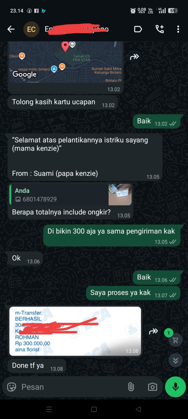 Toko Bunga Bintaro Tangerang